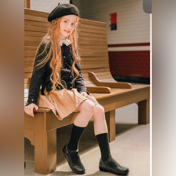 School Issue | Shoes | School Issue Black Leather Mary Jane Velcro ...